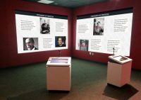 Examples of interactive museum exhibits, displays and installations