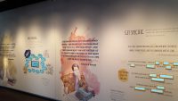 interactive touch screen wall for American Writers Museum